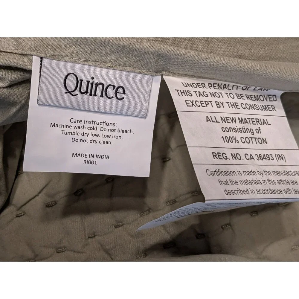 Quince | Bedding | Quince European Linen Cotton Stitch Quilt 3pc Set ...